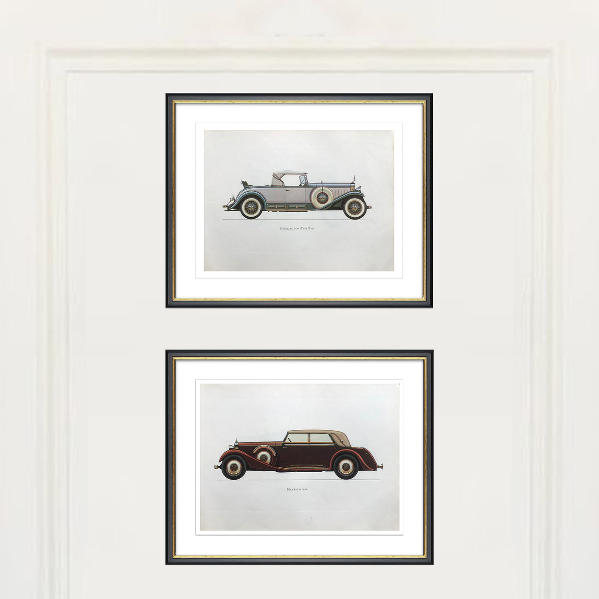 Set of 2 Vintage Car Prints | Maison George